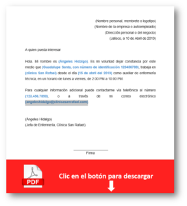 Carta laboral en inglés: ejemplo y modelo para descargar en 2022